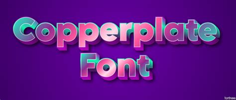 Copperplate Font Text Effect And Logo Design Font
