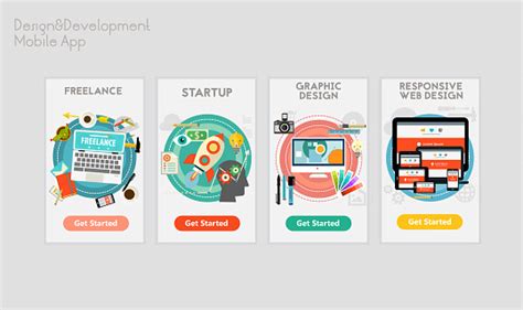 Flat Design Responsive Ui Mobile App Mockups Stock Illustration Download Image Now Airplane