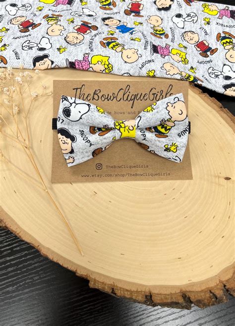 The Peanuts Bow Tie The Peanuts Hairbow Charlie Brown Snoopy Snoopy