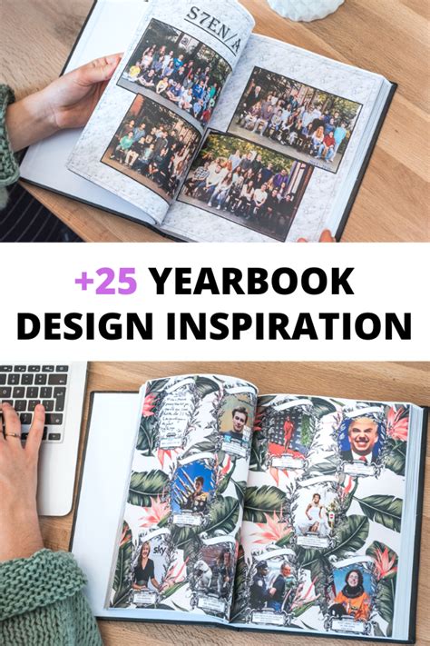 25 Yearbook Design Inspiration Album De Promotion Template Brochure