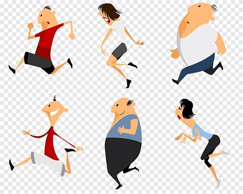 만화 만화 달리기 일러스트 릴레이 경주 스포츠 홍보 Png Pngegg