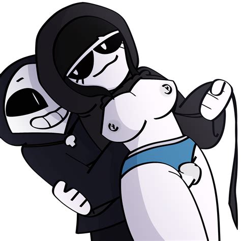 Rule 34 1boy 1boy1girl Big Thighs Black Hair Black Sclera Blue