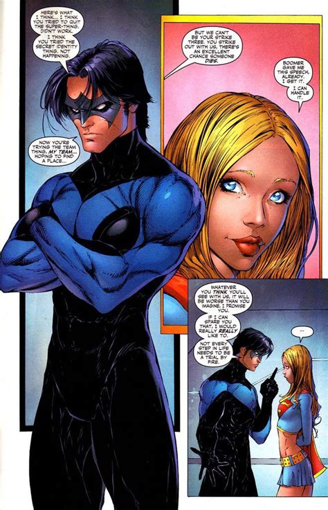 Nightwing And Supergirl Power Girl And Supergirl As Nightwing
