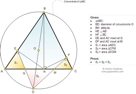 Math Education Geometry Problem 1058 Triangle Sum Of The Areas Altitude Perpendicular