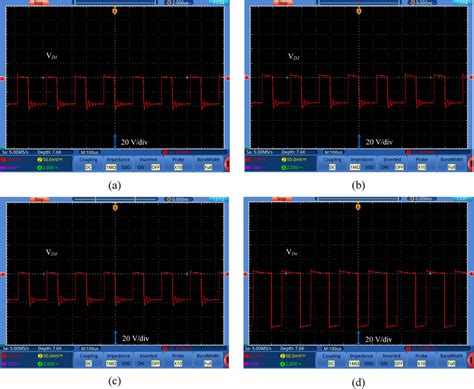 Experimental Waveforms Of A Diode D1 Voltage B Diode D2 Voltage