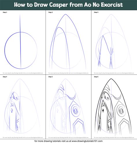 How To Draw Casper From Ao No Exorcist Ao No Exorcist Step By Step DrawingTutorials101 Com