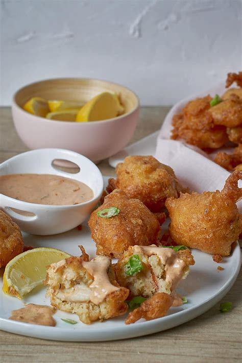 Southern Crab Beignets With Tangy Remoulade Sauce Gimme From Scratch