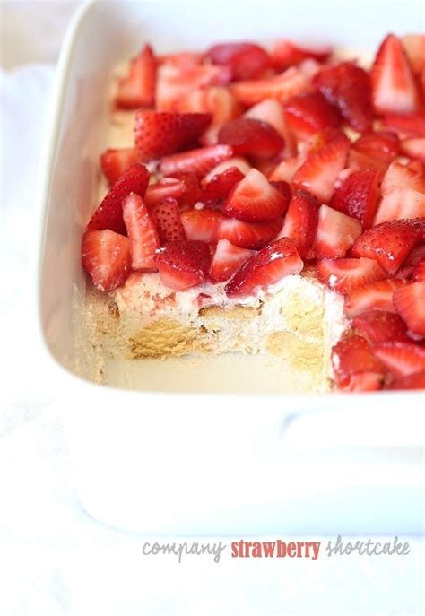 Company Strawberry Shortcake Easy No Bake Strawberry Cake Recipe