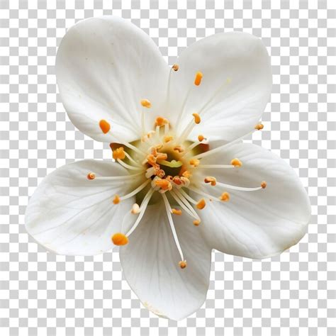 투명한 배경에 분리 된 꽃 Png 프리미엄 Ai 생성 Psd