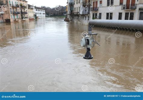 Hydrometric Probe To River Water Level Measurement And Water Height Monitoring Stock Image