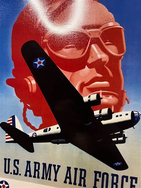 World War 2 To Victory U S Army Air Force Glossy 1943 Poster 17 Ebay