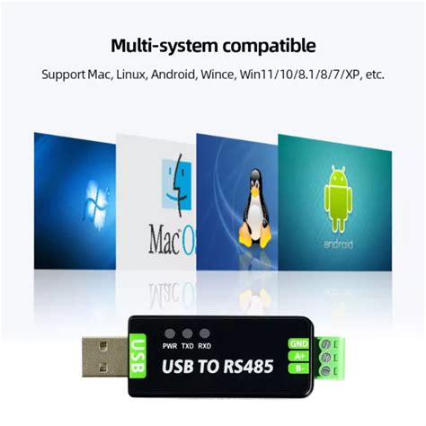 Usb To Rs485 Serial Port Converter Pwr Txd Rxd Indicator Communication