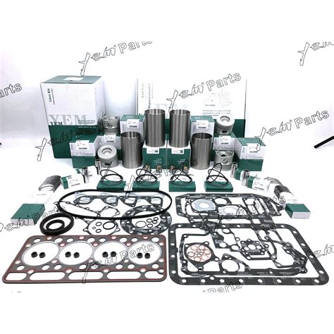 Yem Engine Parts V1902 New Overhaul Rebuild Kit For Kubota Engine For