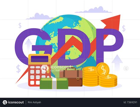 Best Gdp Growth Calculation Illustration Download In Png And Vector Format