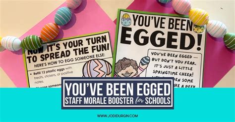 Youve Been Egged A Staff Morale Booster For Elementary Schools Teaching With Jodi Durgin And
