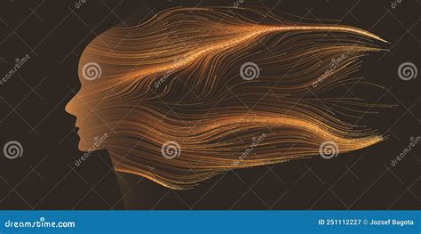 Futuristic Artificial Technology Concept With Flow Of Glowing Neural Connections Forming A