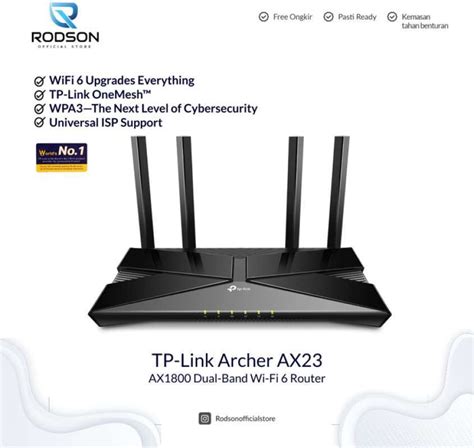 Jual Tp Link Archer Ax Ax Dual Band Wi Fi Router Tplink Ax Multicolor Di Seller