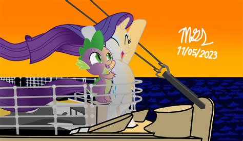 Spike And Rarity Titanic V2 By Matiasdiplinlps On Deviantart