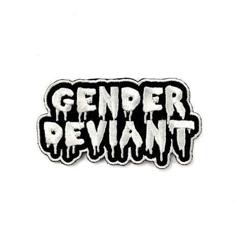Gender Deviant Iron On Embroidered Patch Iron On Embroidered Patches Embroidered Patches