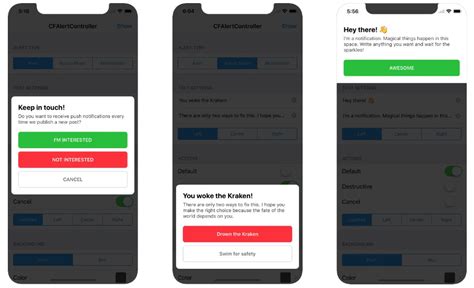 A Library That Helps You Display And Customise Alerts And Action Sheets