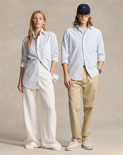 Classic Fit Striped Oxford Shirt For Men Ralph Lauren® Uk