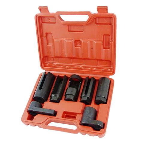 Oxygen Sensor Socket Set 7pc Oxygen Sensor Removal And Installer 3 8 And 1