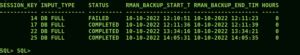 How To Check Rman Backup Status In Oracle