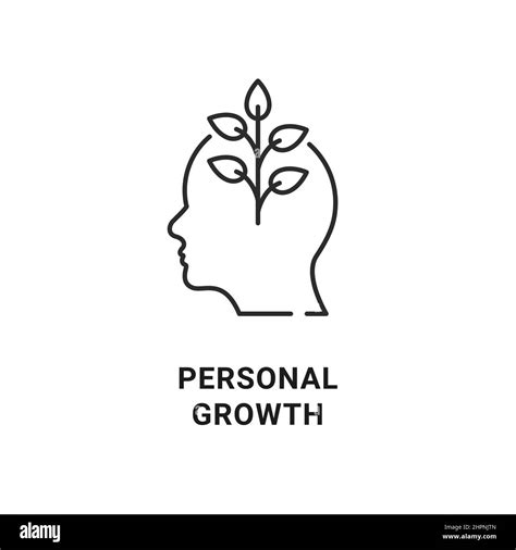 person growth icon mindset development professional learning concept