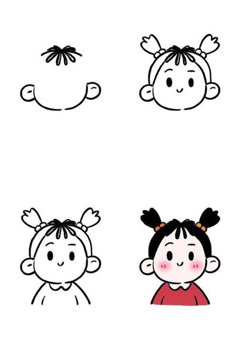 各式各样的泥娃娃简笔画（漂亮16张） 简笔画图片大全