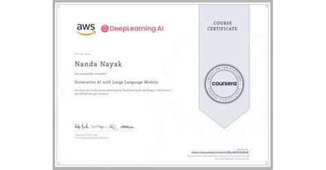Nanda Nayak On Linkedin Completion Certificate For Generative Ai With