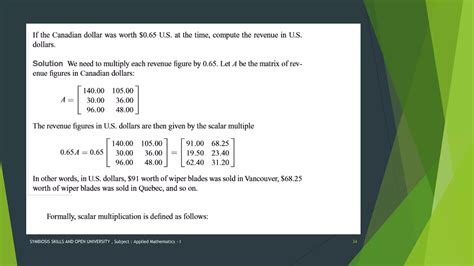 Basics Of Matrices With Application In Engineering Pptx