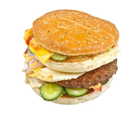 Premium Photo Hamburger Isolated On White