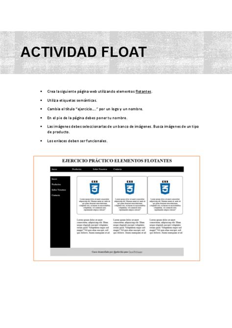 Float Html Y Csspdf