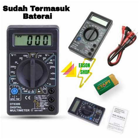 Multimeter Dt830b Dt 830b Tofuda Model Avometer Multitester Digital Display Lcd Shopee Indonesia