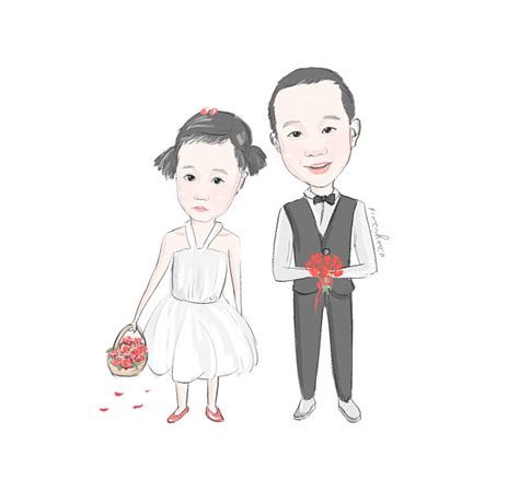 小花童可爱漫画 手绘