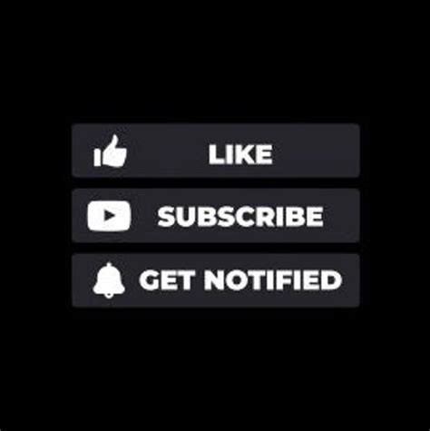 Animated Youtube Like Button Animation Subscribe Button Bell Etsy