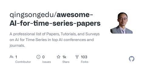 Github Qingsongeduawesome Ai For Time Series Papers A Professional