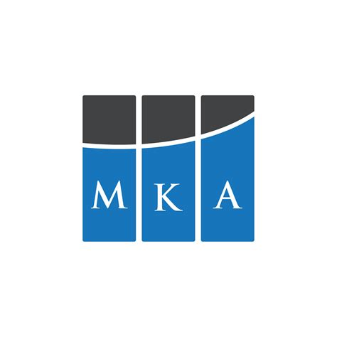 Mka Letter Logo Design On White Background Mka Creative Initials