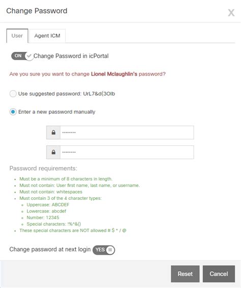 Change Password