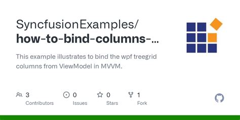 github syncfusionexamples how to bind columns from view model in wpf