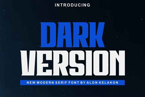 Dark Version Font Dfonts