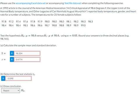 Please Use The Accompanying Excel Data Set Or StudyX