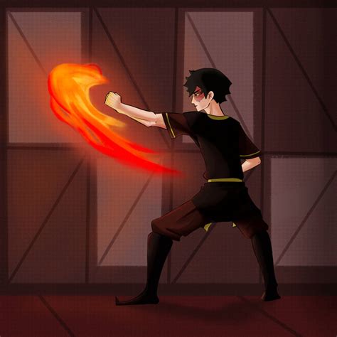 Zuko Bending Fire By Endortoi On Deviantart