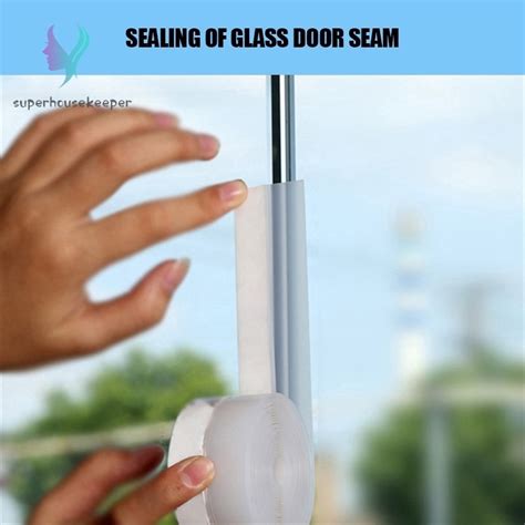 Gives เทปซีลขอบประตู ซิลิโคนใส ติดช่องว่างประตู หน้าต่าง กันแมลง กันลม 45 มม X 5 เมตร Shopee