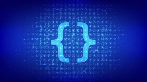 Programming Code Coding Or Hacker Background Programming Code Icon Made With Binary Code