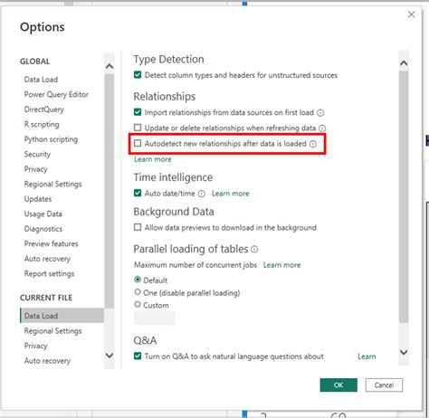 Disable Auto Relationships Globally Microsoft Fabric Community