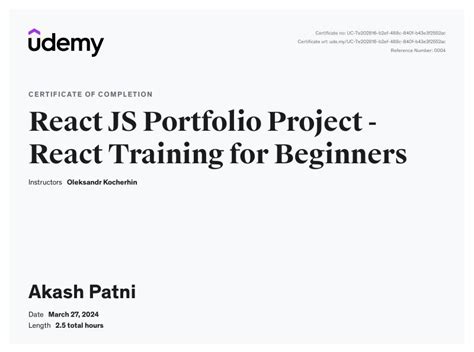 Akash Patni On Linkedin Happy To Share My New Certification Of React