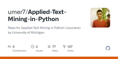 Github Umer Applied Text Mining In Python Repo For Applied Text