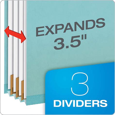 Buy Pendaflex Pressboard Classification File Folders 3 Dividers 2 Embedded Fasteners 2 5 Tab
