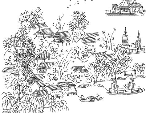 闹花灯简笔画 元宵节闹花灯简笔画 元宵节闹花灯 文秘苑图库